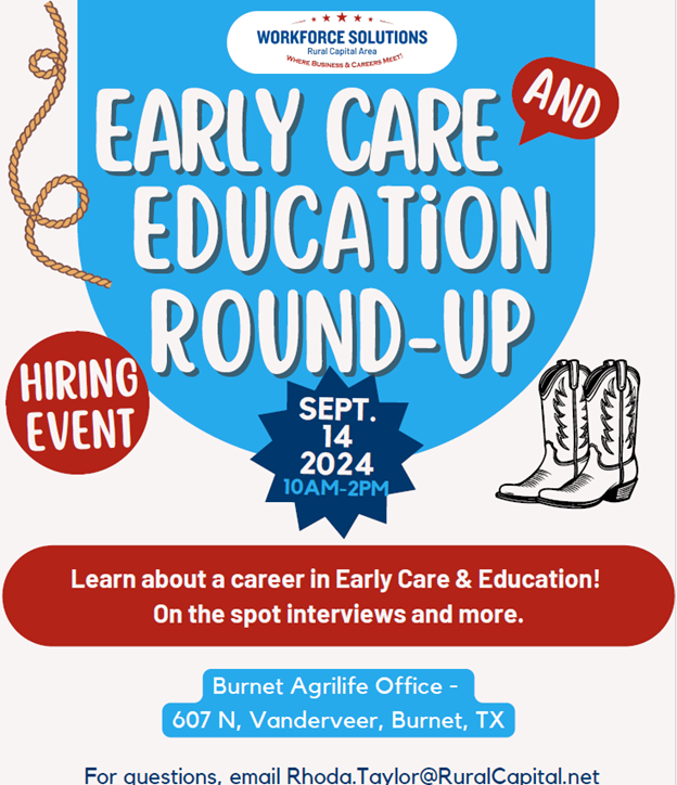 Early Care Education Round-Up - Burnet Chamber of Commerce