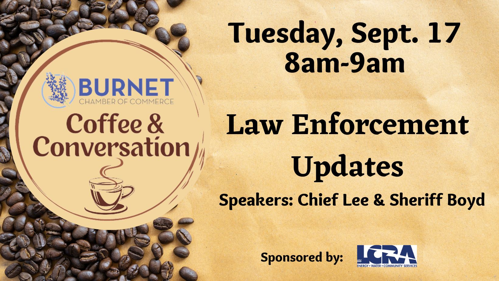 Coffee & Conversation: Law Enforcement Updates - Monthly Chamber ...