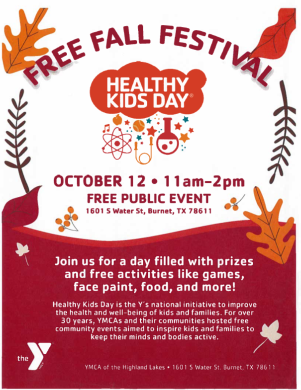YMCA Fall Festival - Burnet Chamber of Commerce