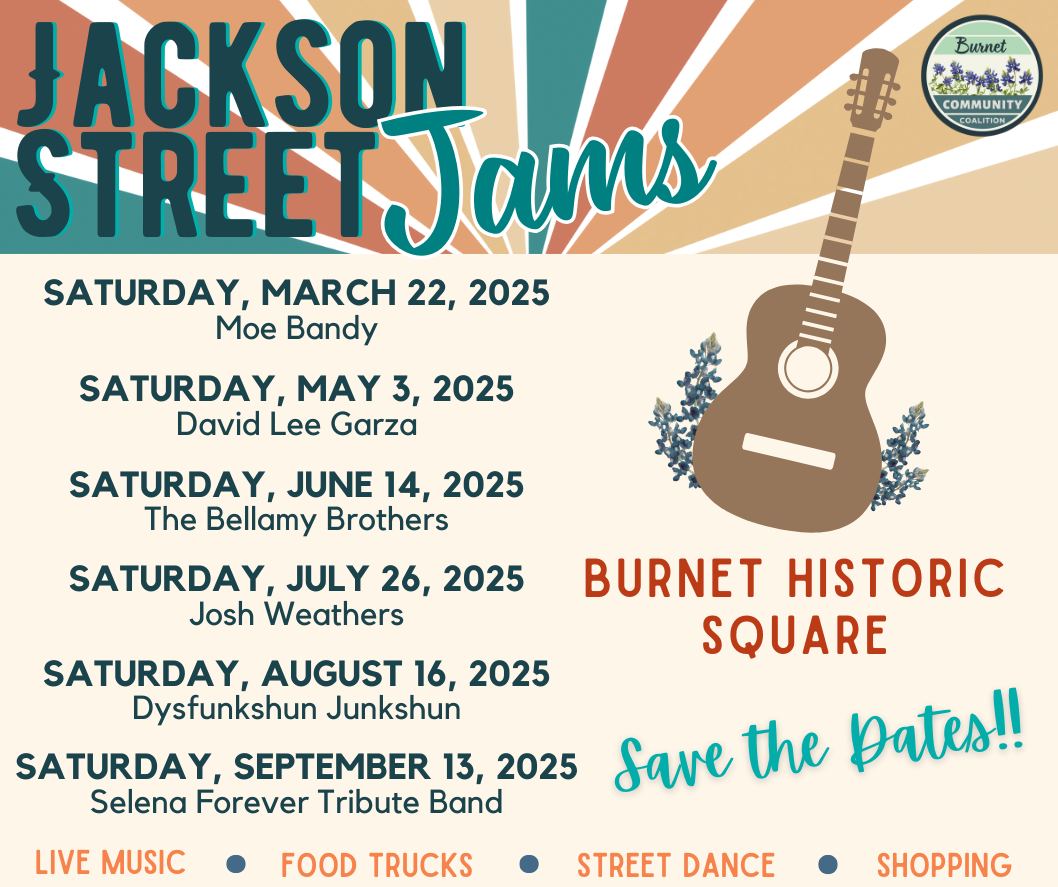 Jackson Street Jams - Burnet Chamber of Commerce