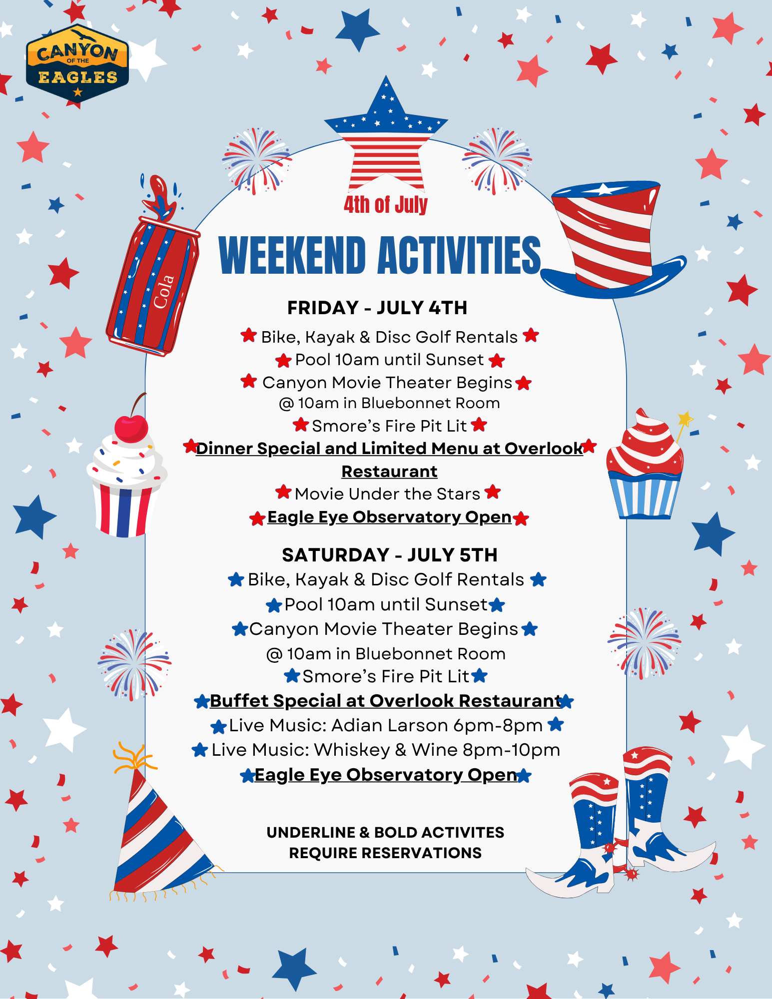 4th of July Weekend at Canyon of the Eagles - Burnet Chamber of Commerce