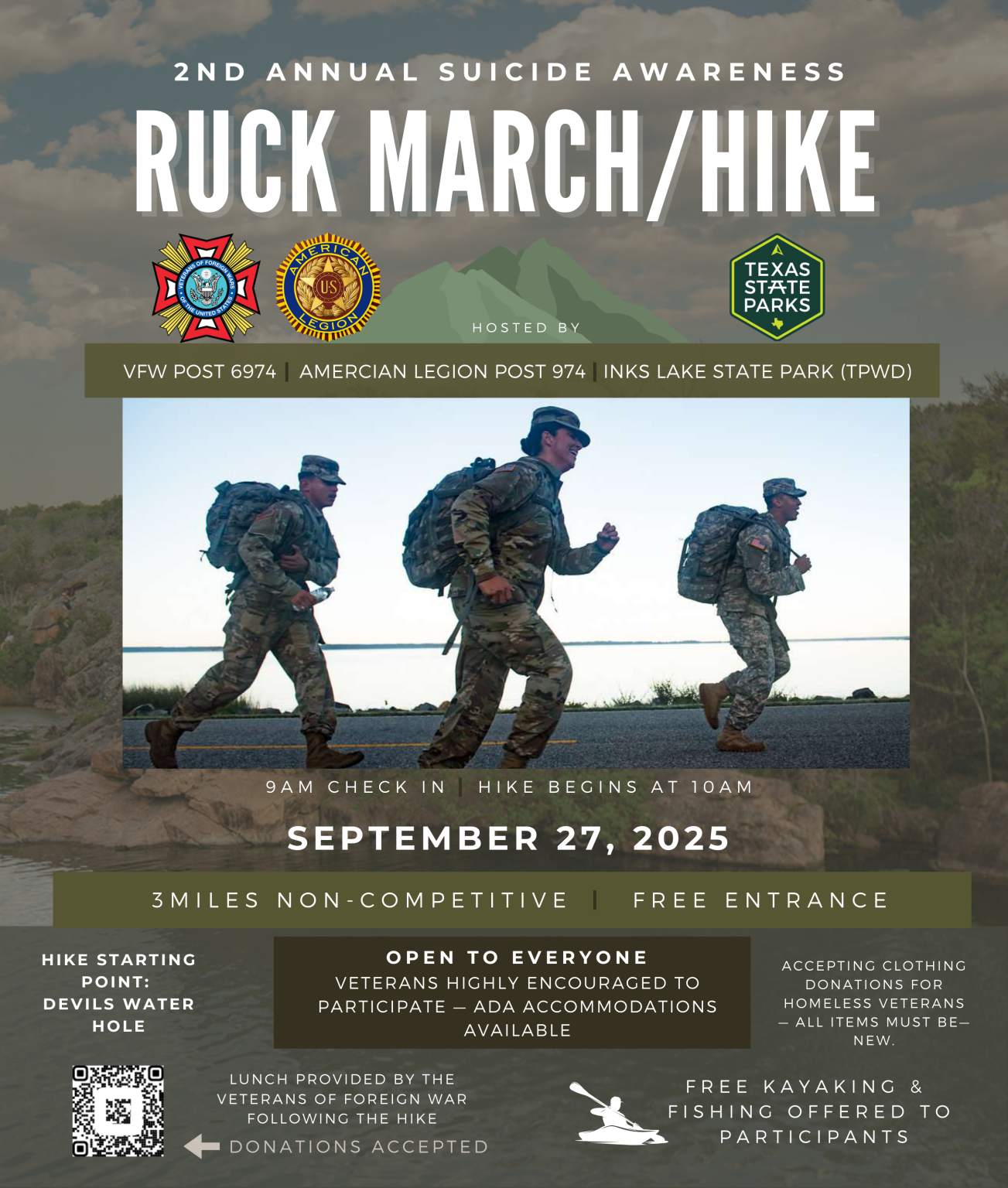 2nd Annual Suicide Awareness Ruck March / Hike - Burnet Chamber of Commerce